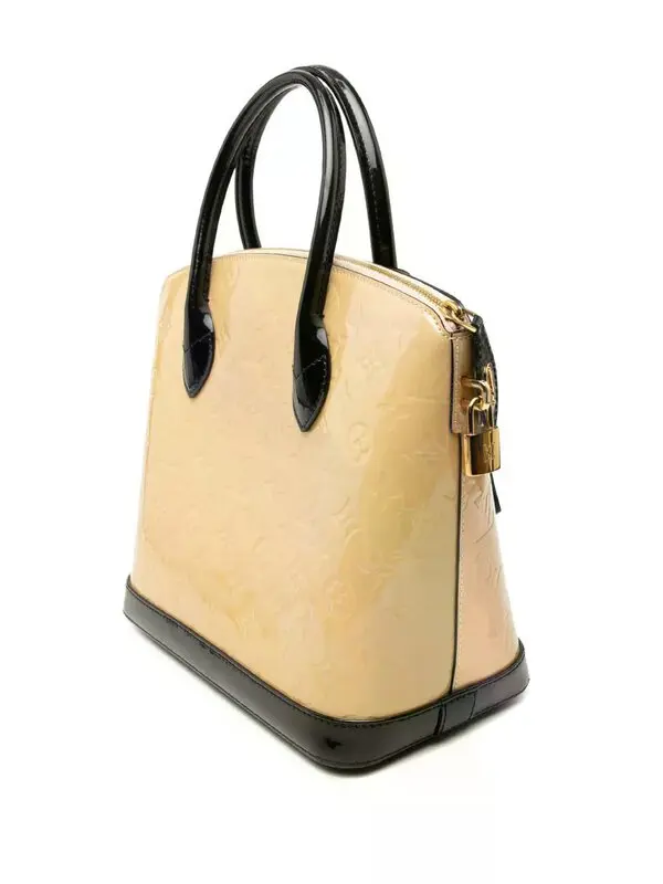 LOUIS VUITTON 2015 Monogram Vernis Lockit Pm Handbag - Neutrals