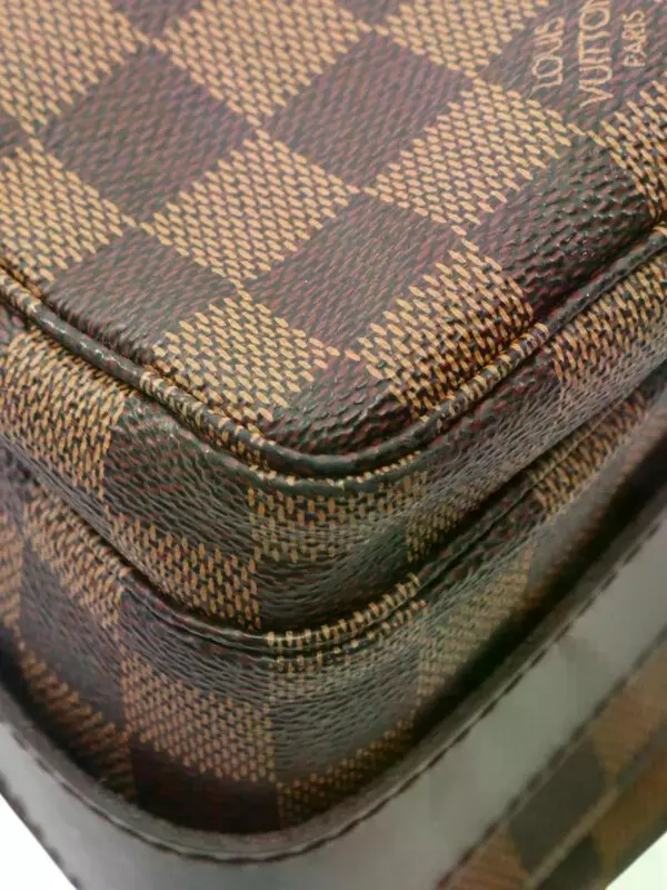 LOUIS VUITTON 2004 Damier Ebene Naviglio Crossbody Bag - Brown