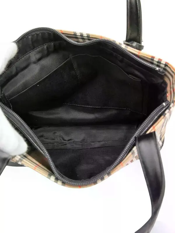 Burberry Haymarket Check Canvas Tote Bag - Neutrals