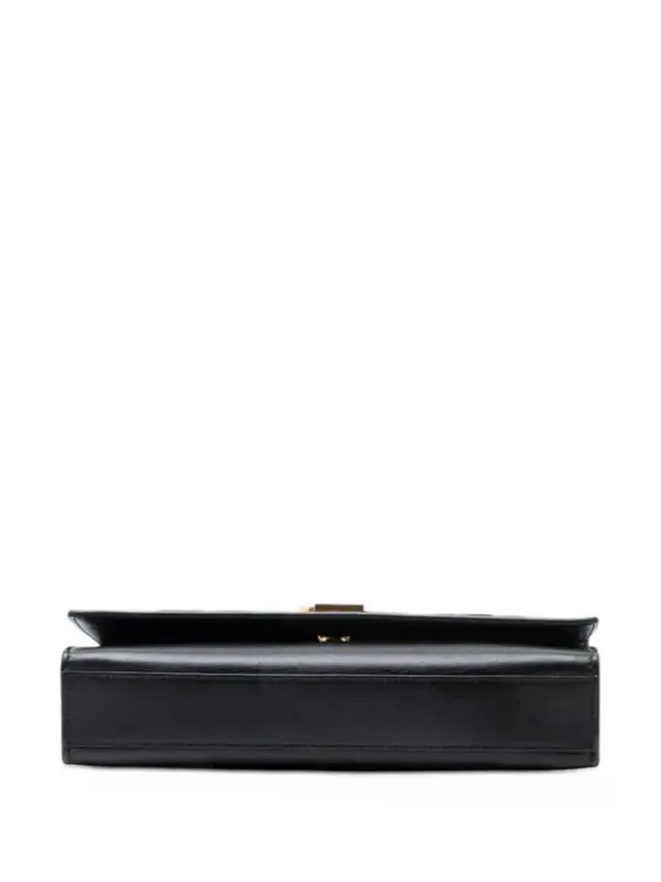 Saint Laurent 2016 Medium Lambskin Monogram Kate Crossbody Bag - Black