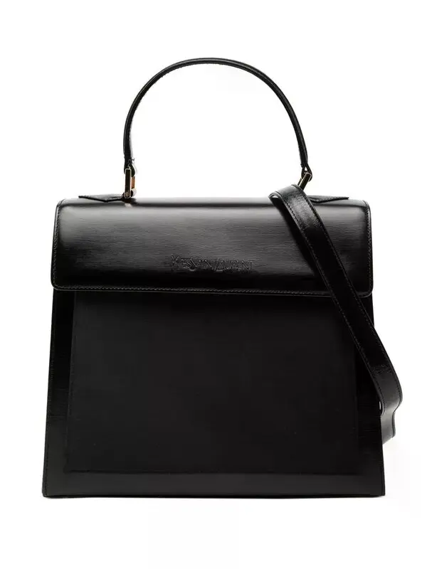 Saint Laurent 20th Century Top Handle Satchel - Black