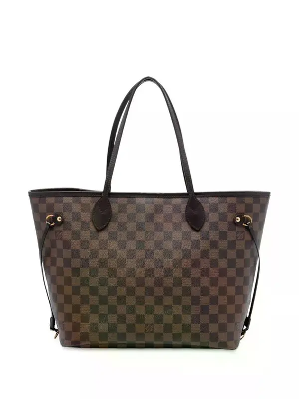LOUIS VUITTON 2019 Damier Ebene Neverfull Mm Tote Bag