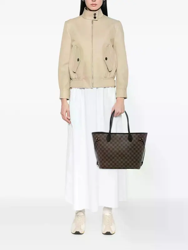 LOUIS VUITTON 2019 Damier Ebene Neverfull Mm Tote Bag