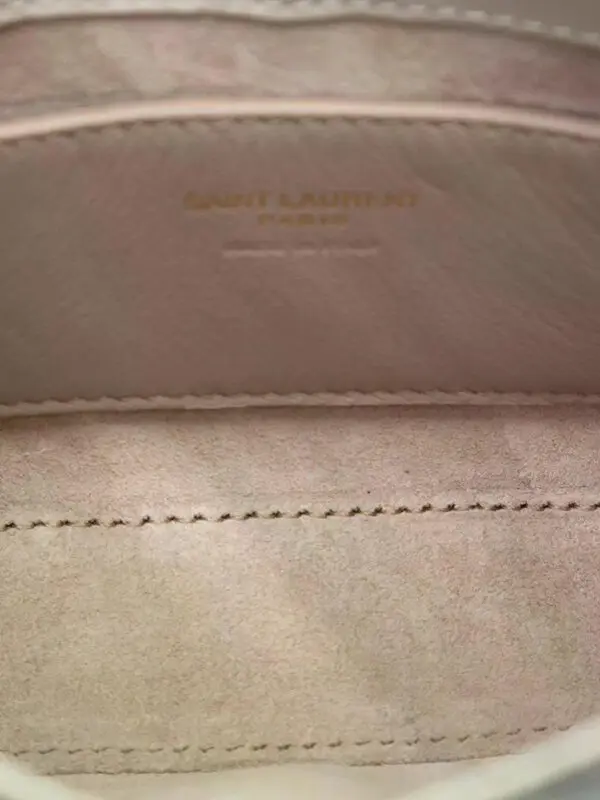 Saint Laurent 2022 Mini Le 5 A 7 Shoulder Bag - White