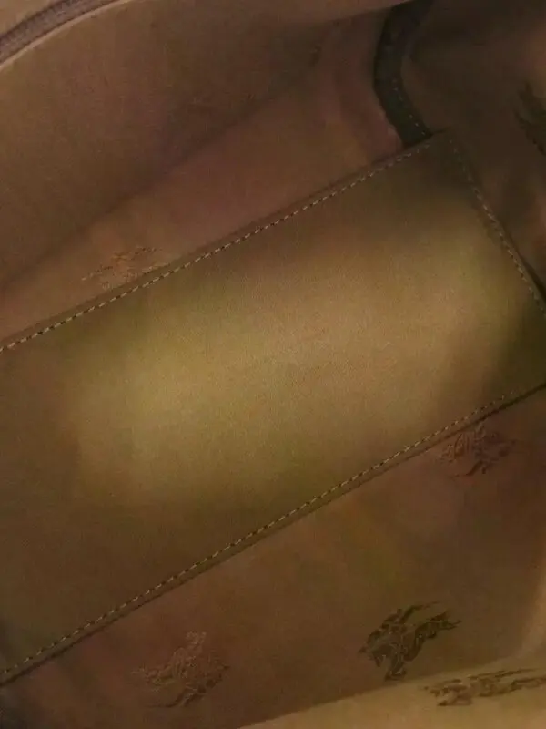 Burberry Haymarket Check Boston Satchel - Neutrals