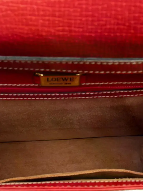 Loewe Barcelona Top Handle Satchel - Red