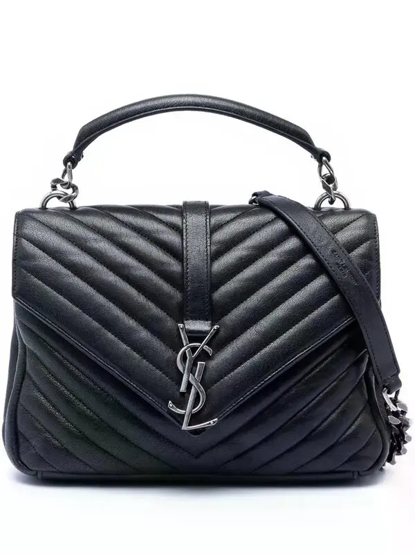 Saint Laurent 2016 Medium College Satchel - Black