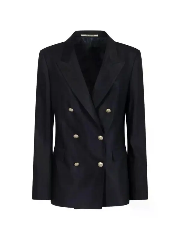 Tagliatore Double-breasted Linen Blazer