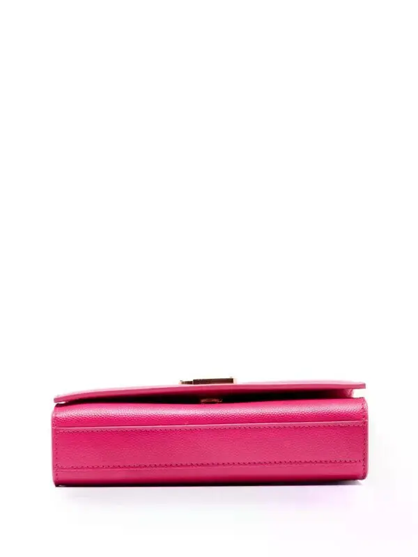 Saint Laurent 2014 Small Grain De Poudre Monogram Kate Crossbody Bag - Pink