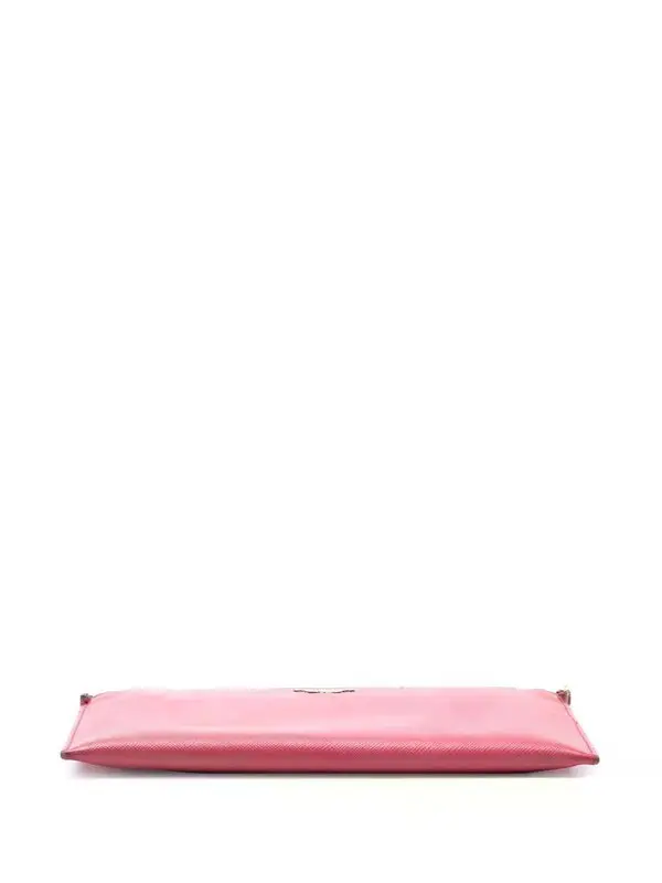 Prada Saffiano Leather Shoulder Bag - Pink