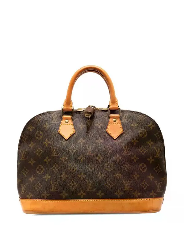 LOUIS VUITTON 1995 Monogram Alma Pm Handbag - Brown