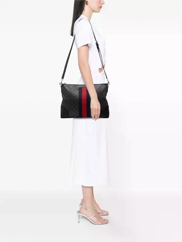 Gucci Gg Supreme Web Crossbody Bag