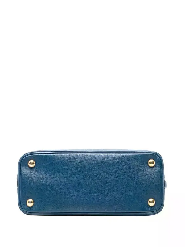 Prada Small Saffiano Lux Promenade Satchel - Blue