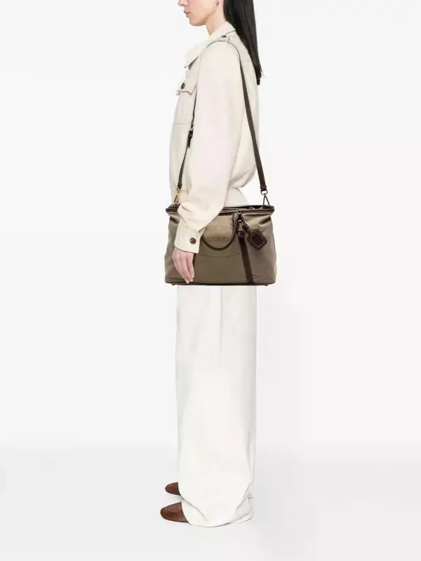 Prada Canvas Canapa Logo Satchel - Brown