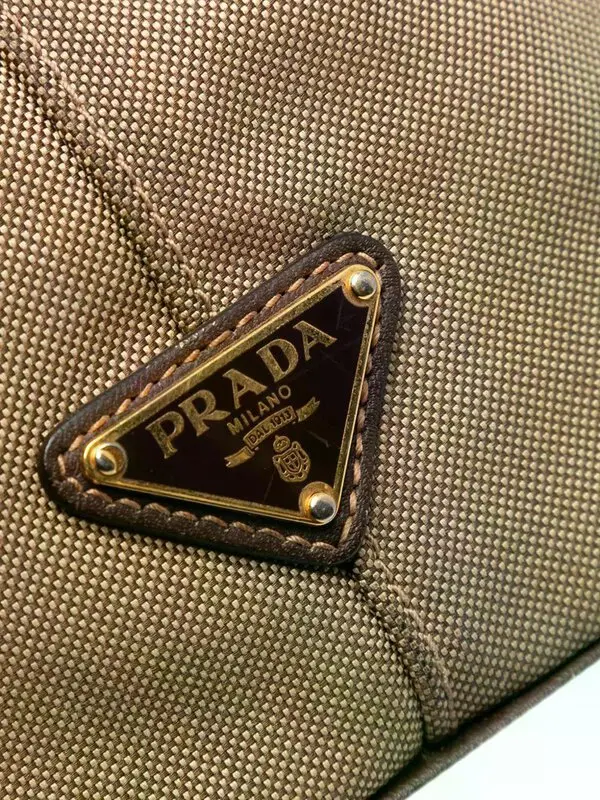 Prada Canvas Canapa Logo Satchel - Brown