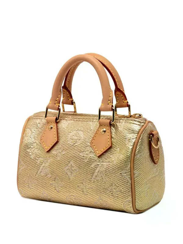 LOUIS VUITTON Monogram Nano Speedy Bandouliere Satchel