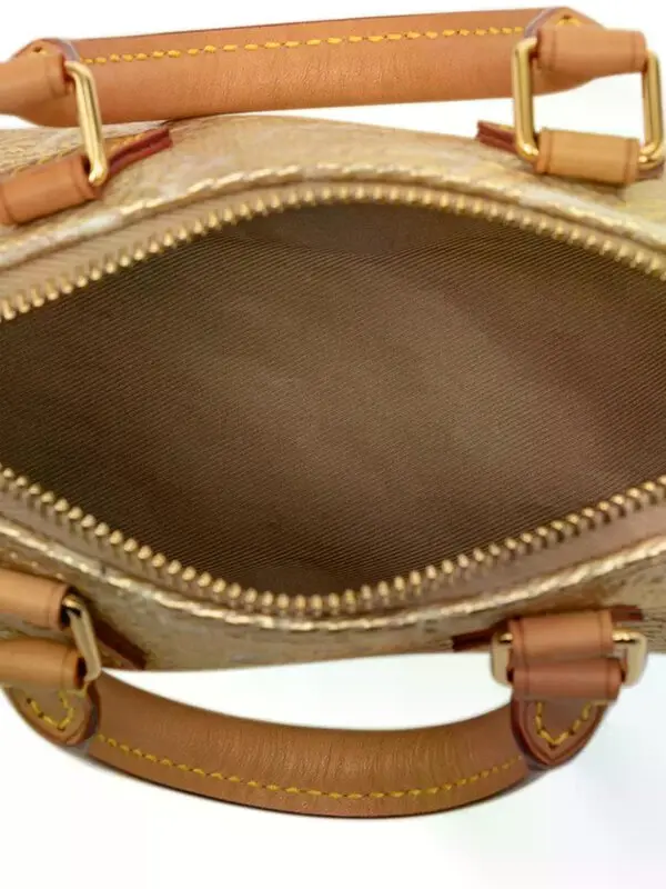 LOUIS VUITTON Monogram Nano Speedy Bandouliere Satchel