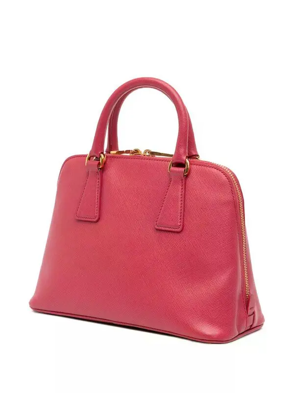 Prada Small Saffiano Lux Promenade Satchel - Pink