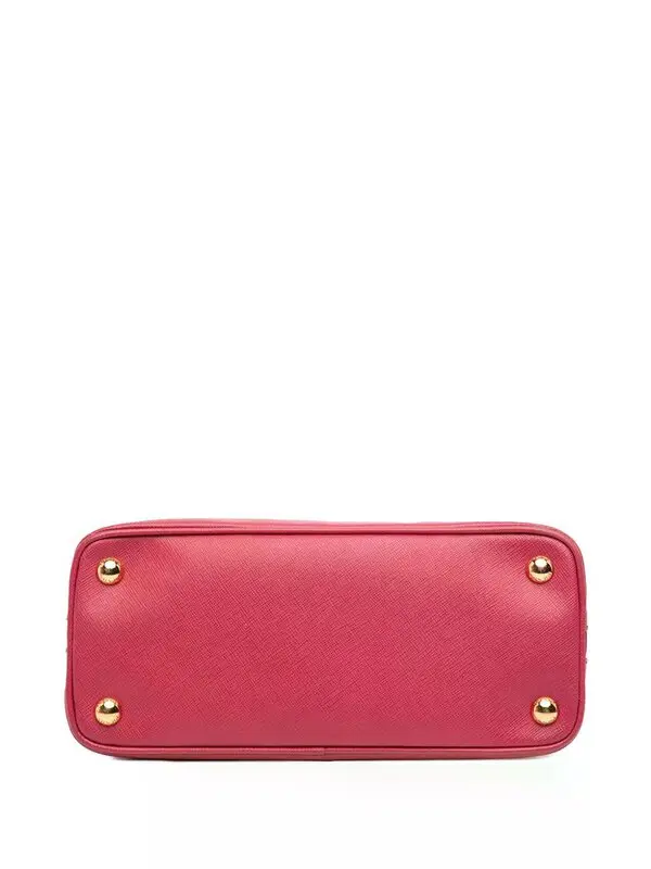 Prada Small Saffiano Lux Promenade Satchel - Pink