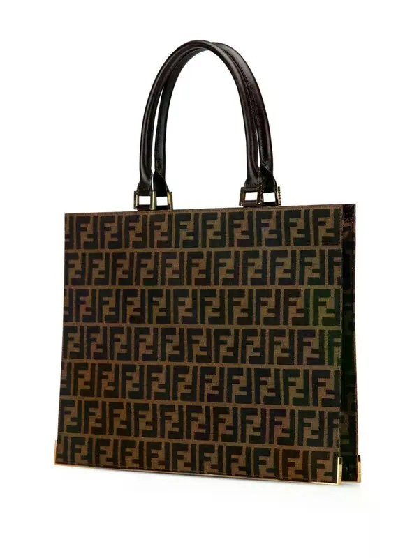 Fendi 2000-2010 Zucca Canvas Tote Bag