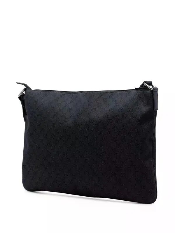 Gucci Gg Denim Crossbody Bag - Black