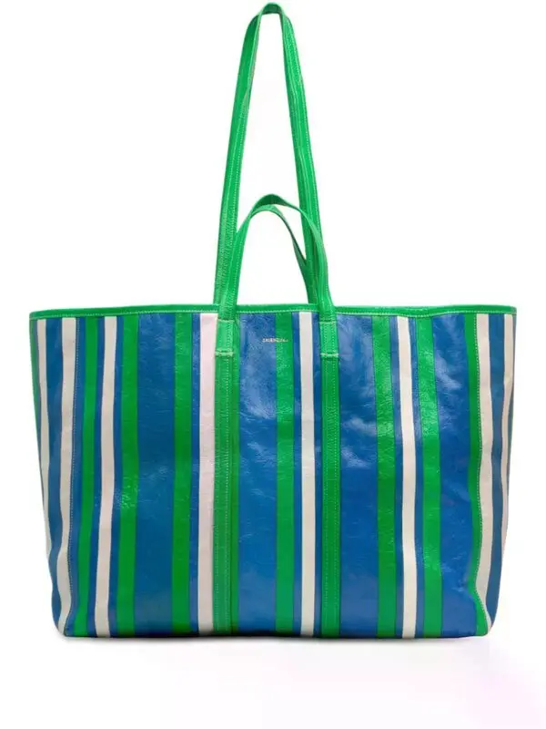 Balenciaga Lambskin Chatelet Carry All Tote Xl - Green