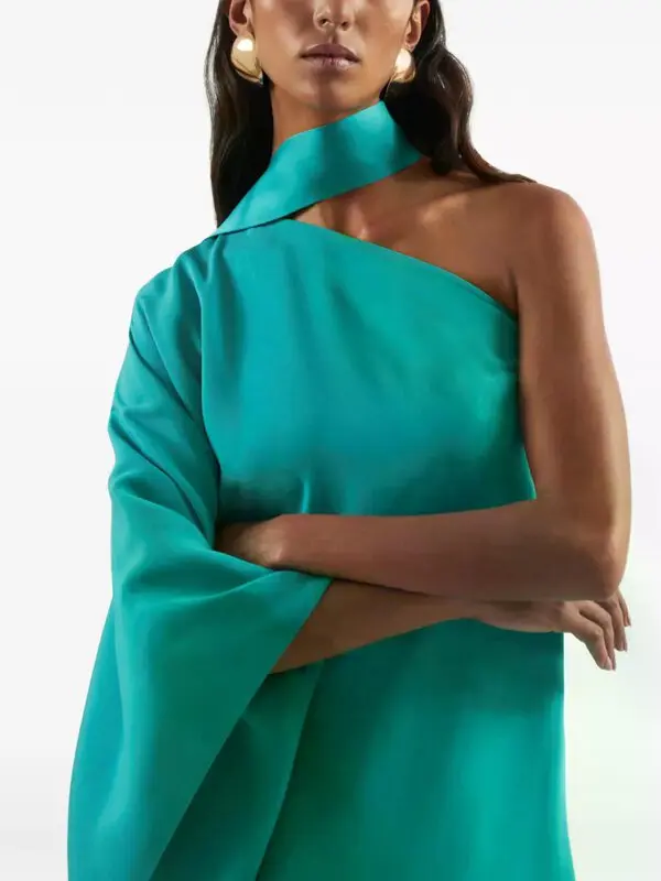 TALLER MARMO Paloma One-shoulder Maxi Dress - Blue