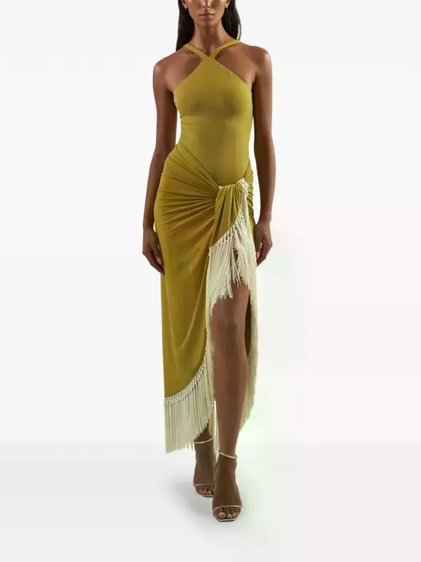 TALLER MARMO Hera Artisana Fringed Swimsuit