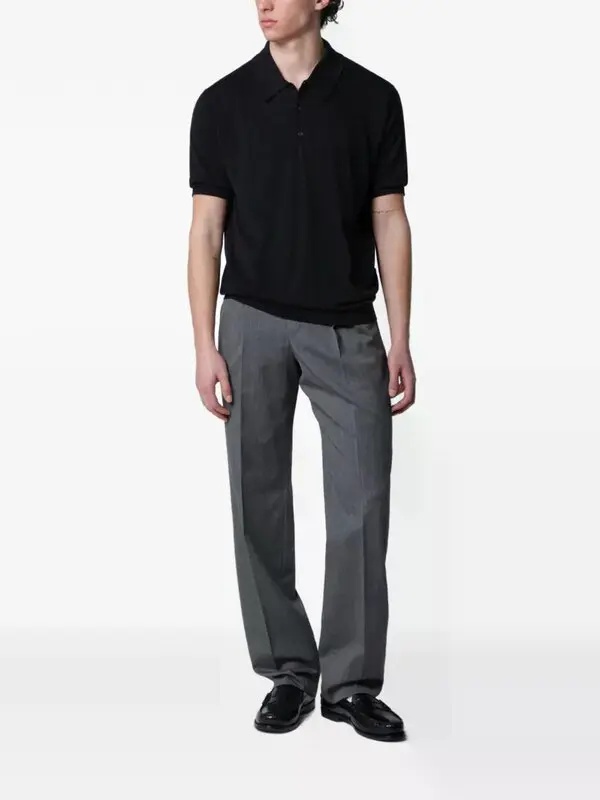 John Smedley Isis Polo Shirt - Black