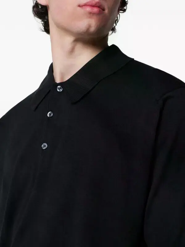 John Smedley Isis Polo Shirt - Black