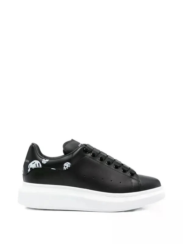 Alexander McQueen Oversized Skull-print Sneakers - Black