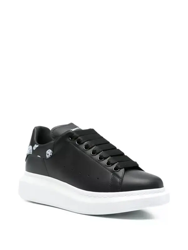 Alexander McQueen Oversized Skull-print Sneakers - Black