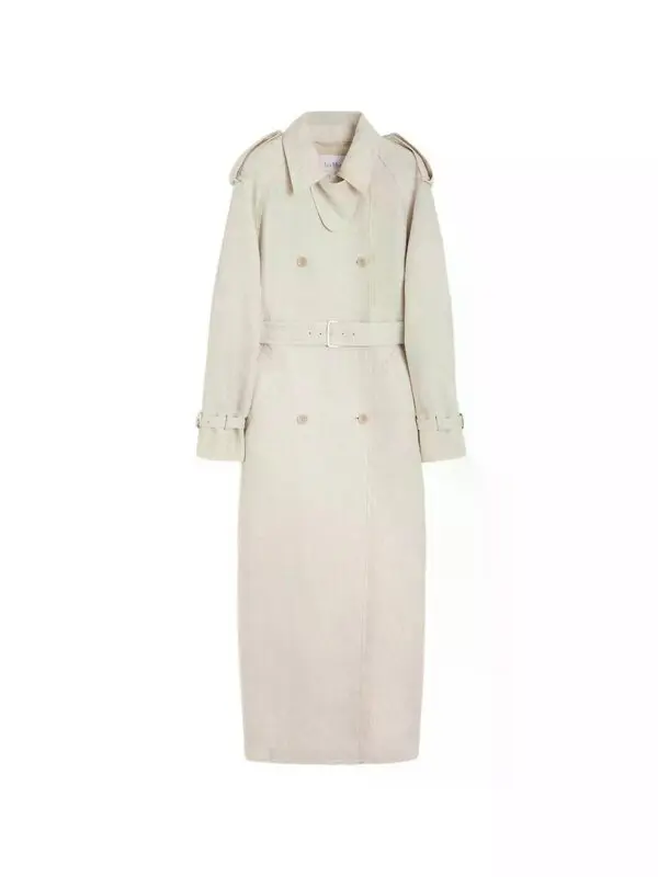 Max Mara Belted Double-breasted Trench Coat - Neutrals