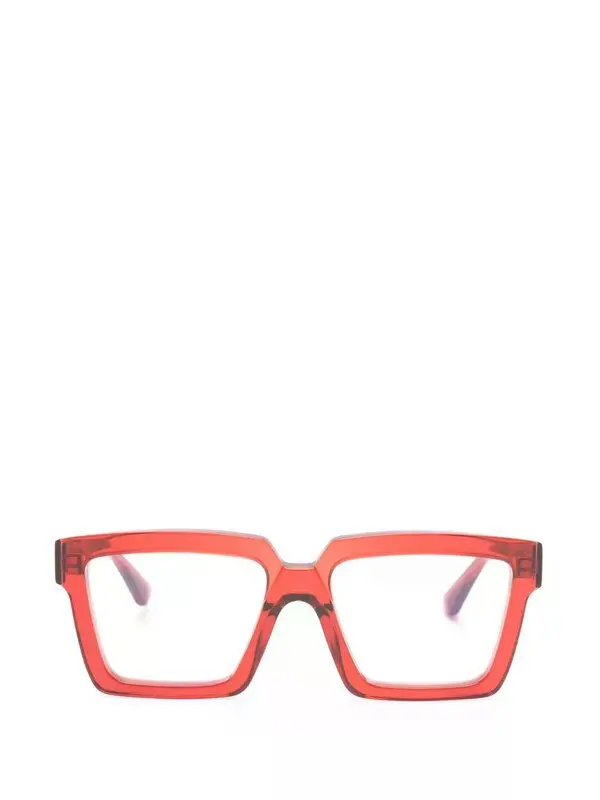 KUBORAUM Square-frame Glasses - Red