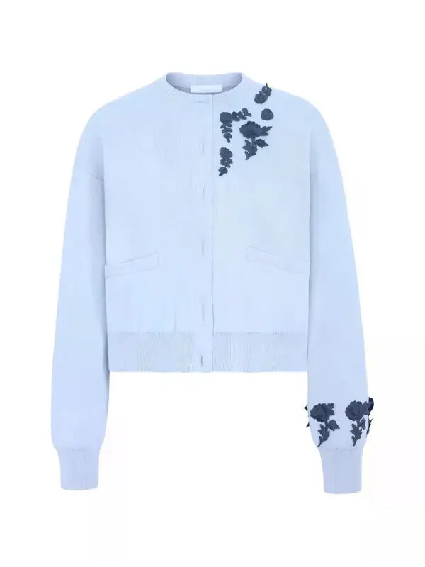 Rabanne Floral-embroidered Cardigan