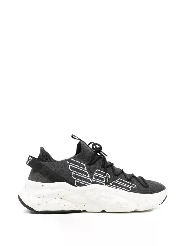 EA7 Logo Sneakers - Black