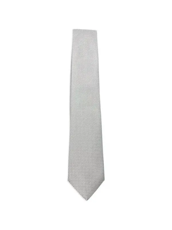 Emporio Armani Textured Neck Tie - Grey