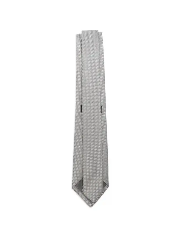 Emporio Armani Textured Neck Tie - Grey