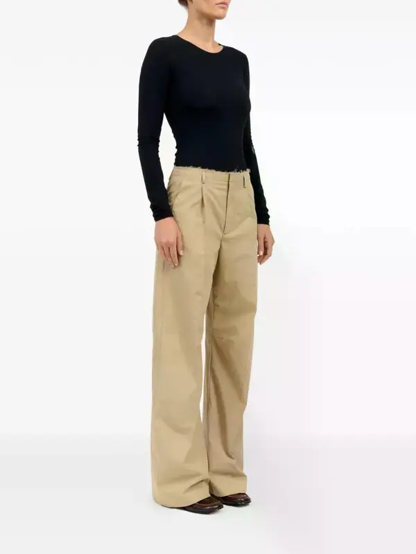 MAISON MARGIELA Belt Loops Wide Leg Trousers