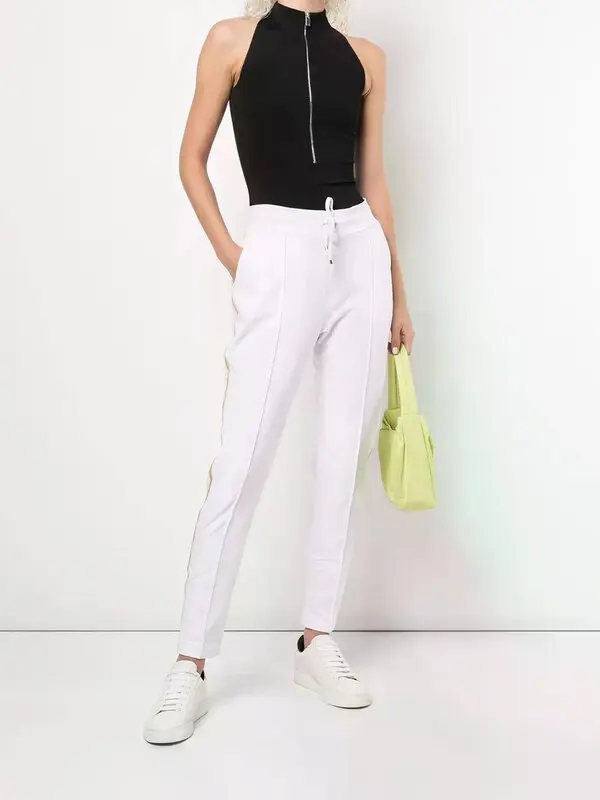 MADISON MAISON Side-stripe Track Pants - White