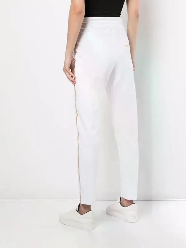 MADISON MAISON Side-stripe Track Pants - White
