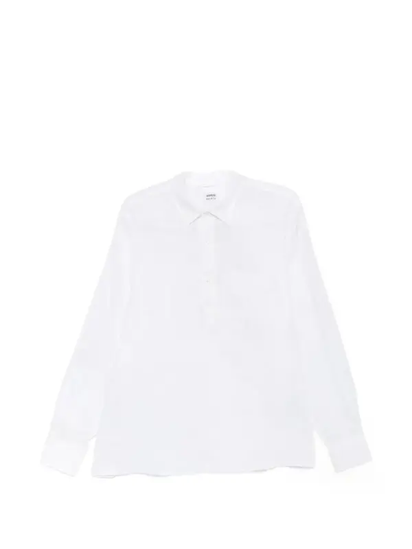 Aspesi Half-button Long-sleeved Shirt - White