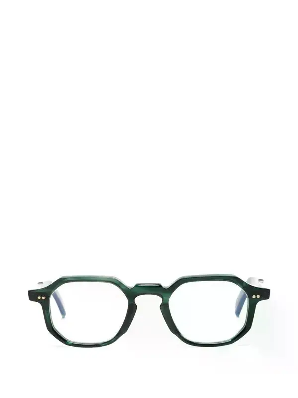 CUTLER & GROSS Geometric Eyeglasses - Green