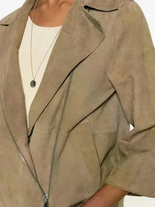 THE JACKIE LEATHERS Gaia Suede Jacket
