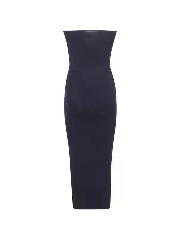 ENTIRE STUDIOS Strapless Midi Dress - Black