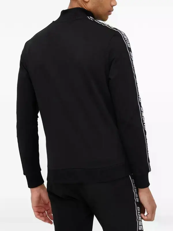 Guess Zip Jacket With Logo Trim