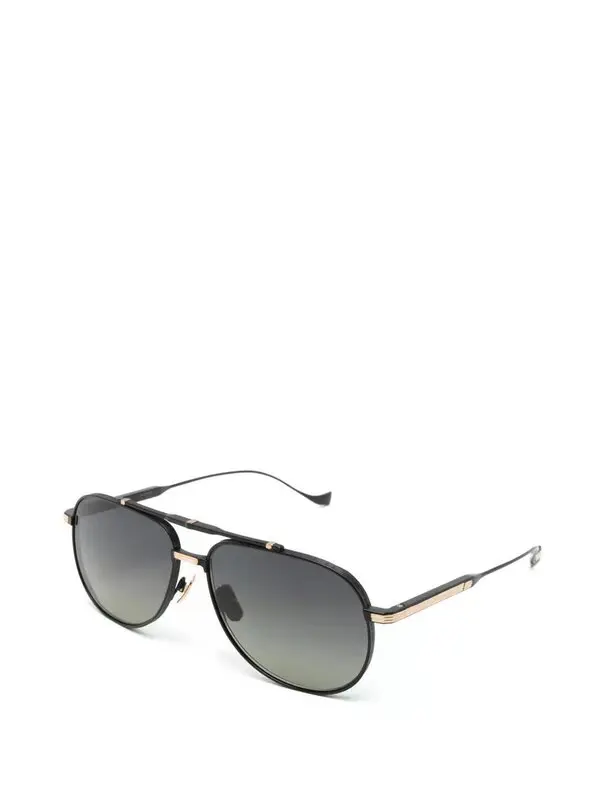 CUTLER & GROSS Sloane Pilot Sunglasses - Black