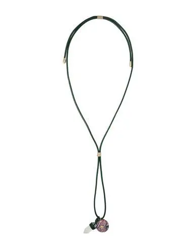 Chloé Pendant Necklace With Quartz And Ceramic - Green
