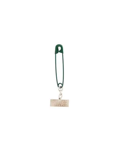 MAISON MARGIELA Single Metal Earring - Green