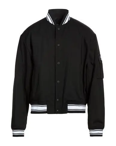 Versace Polyamide, Wool, Polyester, And Elastane Varsity Jacket